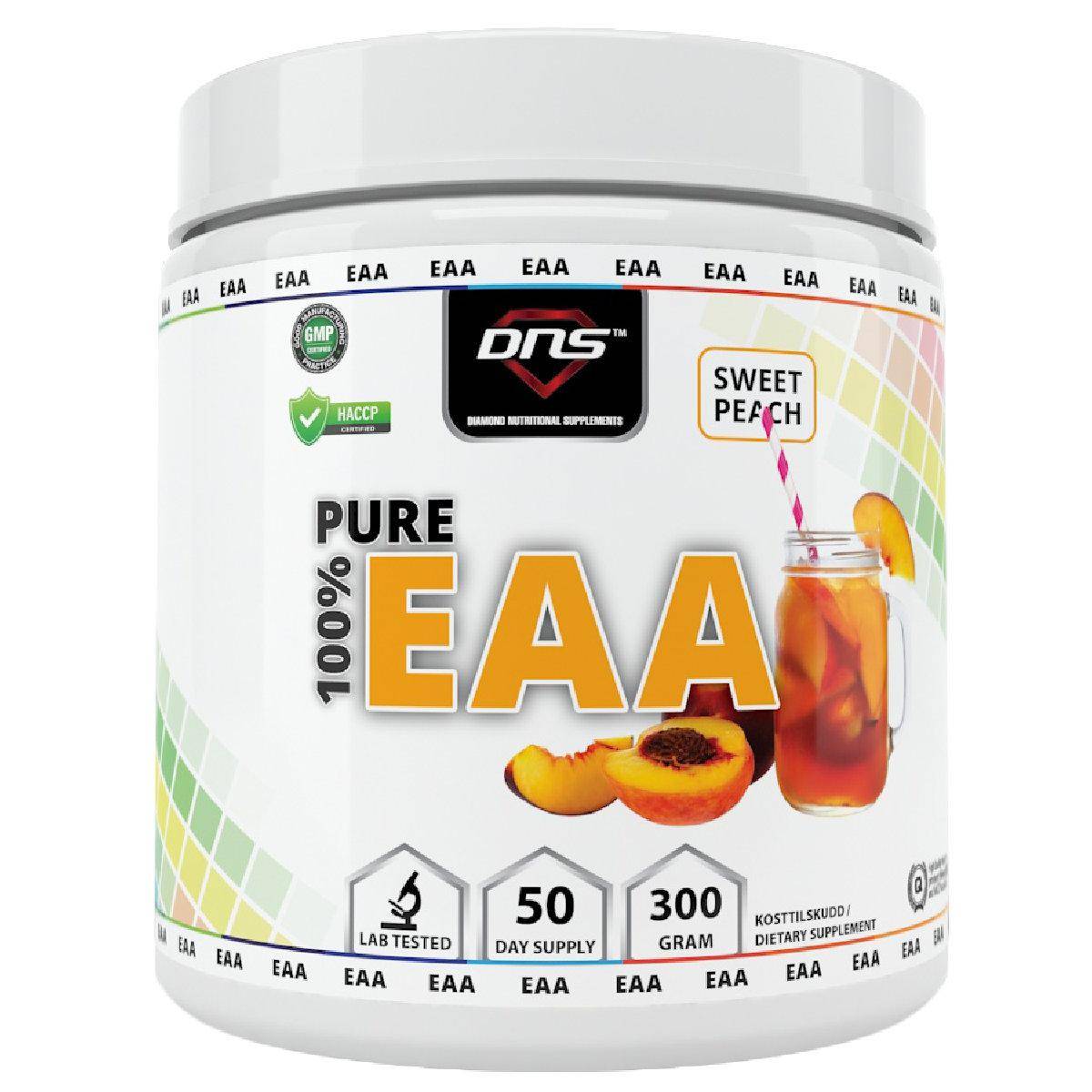 DNS 100% Pure EAA + L-Glutamin Sweet Peach 300 gram | Highwhey.no
